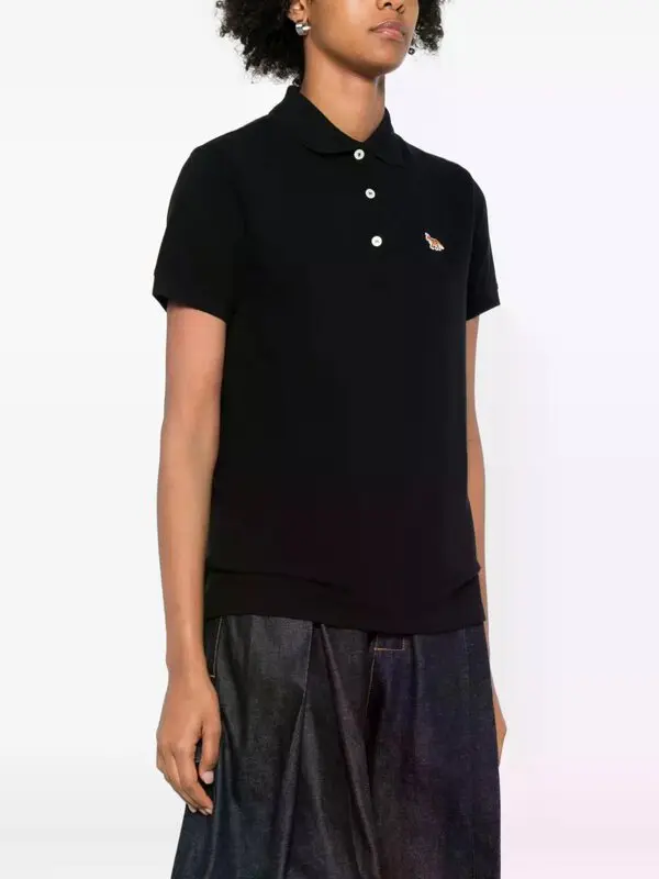 Maison Kitsuné Fox Patch Short Sleeve Polo