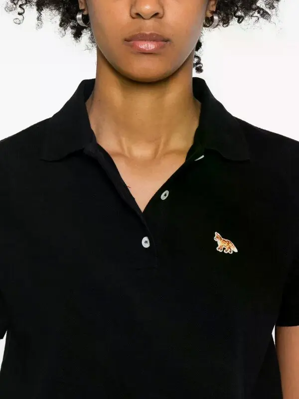 Maison Kitsuné Fox Patch Short Sleeve Polo