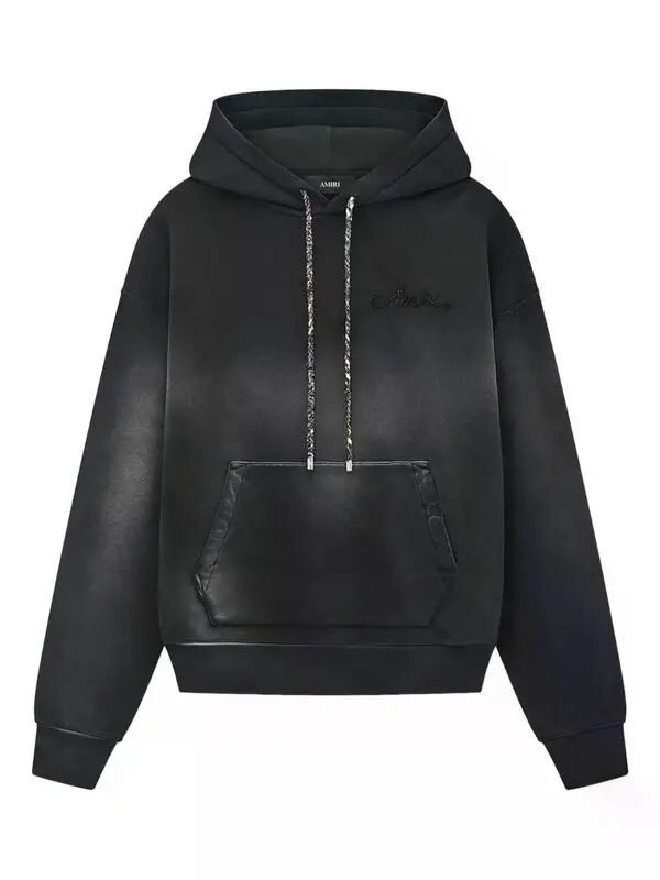 Amiri Embroidered Logo Hoodie - Black