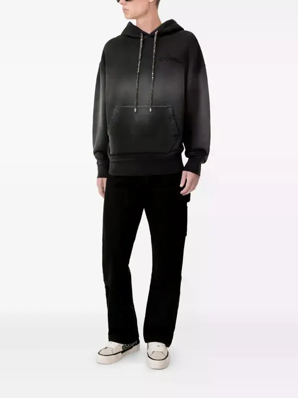 Amiri Embroidered Logo Hoodie - Black