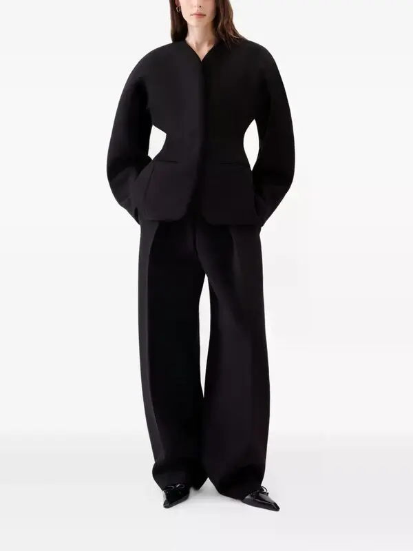 Jacquemus The Ovalo Fitted Jacket - Black