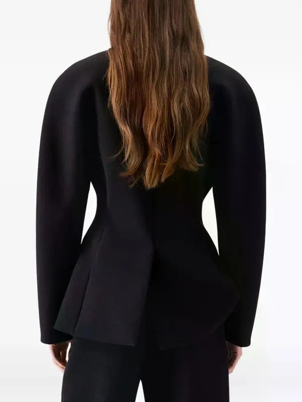 Jacquemus The Ovalo Fitted Jacket - Black