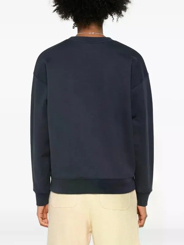 Maison Kitsuné Fox-embroidered Sweatshirt - Blue