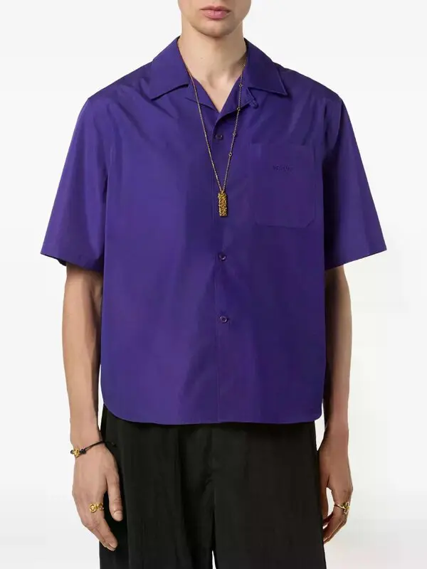 Versace Hall Of Statues Printed Shirt - Purple