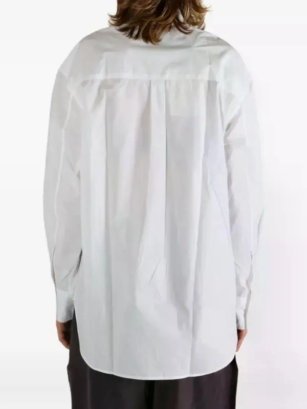 Studio Nicholson Leto Patch-pocket Long-sleeve Shirt - White