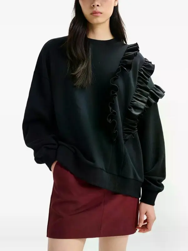 Essentiel Antwerp Ruffle-detail Sweatshirt