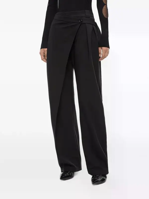 Pinko Wide-leg Wrap Trousers