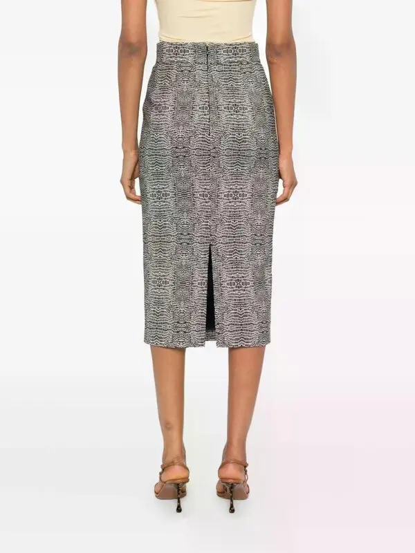 Elisabetta Franchi Printed Pencil Skirt