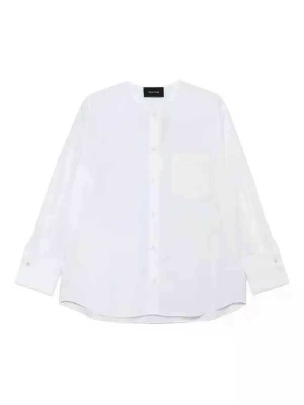 Simone Rocha Mandarin-collar Pocket Shirt