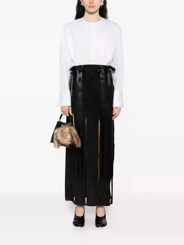 Simone Rocha Mandarin-collar Pocket Shirt
