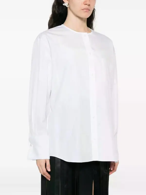 Simone Rocha Mandarin-collar Pocket Shirt