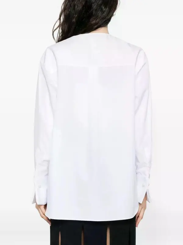 Simone Rocha Mandarin-collar Pocket Shirt