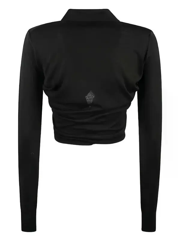 Max Mara Polo-neck Crossover Sweater