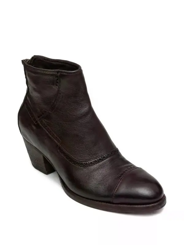 PAUL SILENCE Cap-toe Boots With Zip Detail