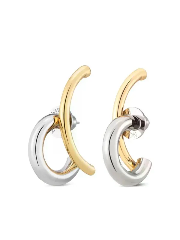 Demarson Marisa Curved-design Earrings - Gold