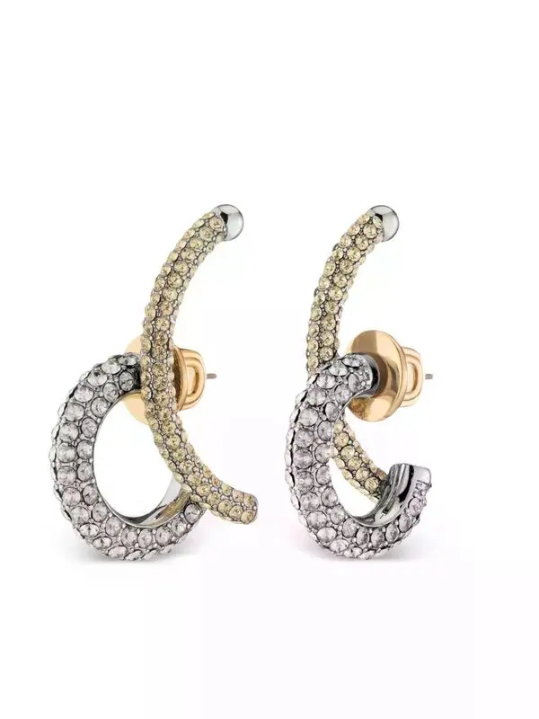 Demarson Marisa Pave-set Hoop Earrings - Gold