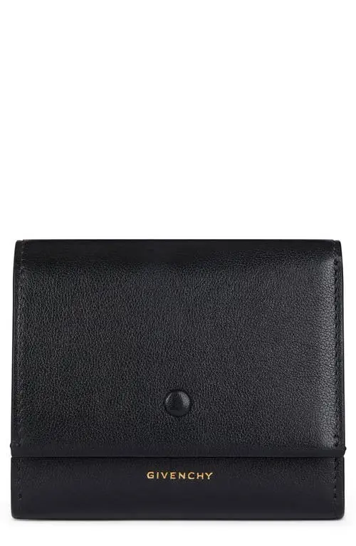 Givenchy Mini Day Leather Trifold Wallet - Black