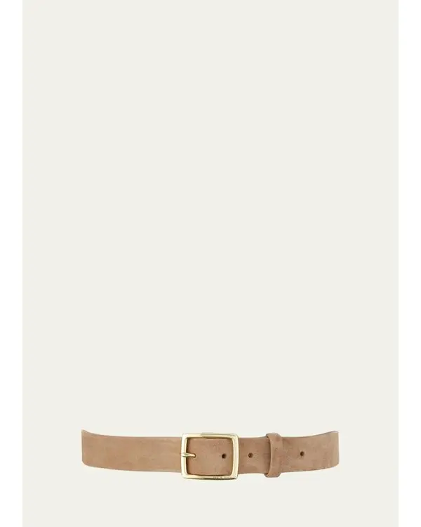 Rag & Bone Suede Boyfriend Belt - Camel