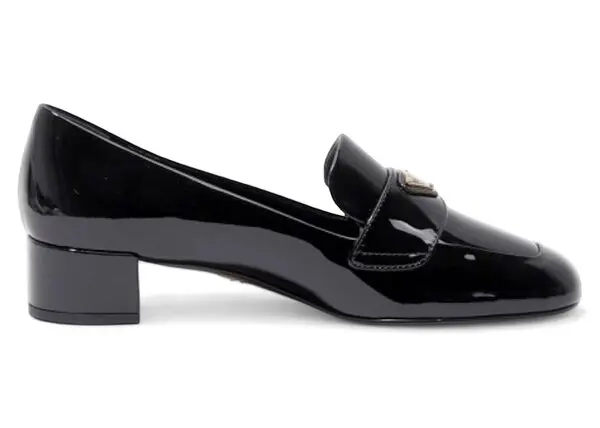Prada Patent Leather Heeled Loafers
