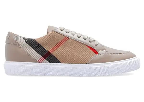 Burberry Check Sneakers - Beige