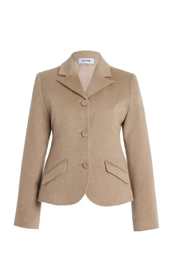 ALFIE Alma Wool-cashmere Jacket - Neutral