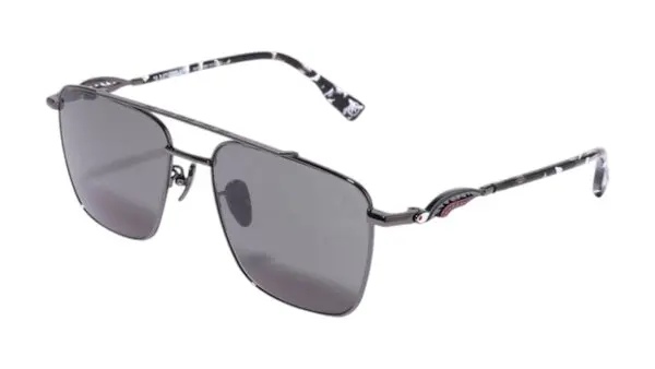 A BATHING APE Shark Ii Sunglasses - Silver