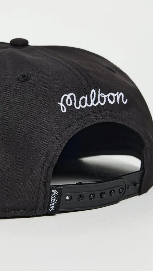 MALBON Snapback Hat - Black