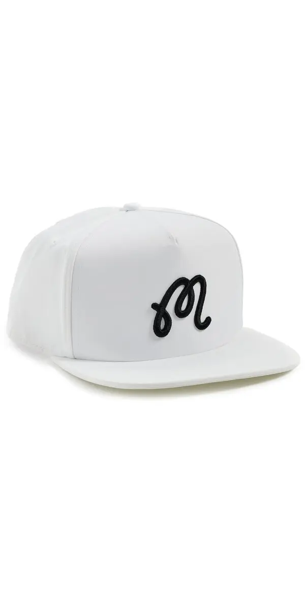 MALBON Snapback Hat - White
