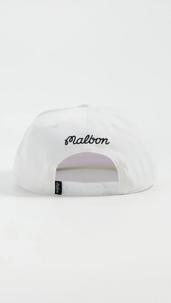MALBON Snapback Hat - White