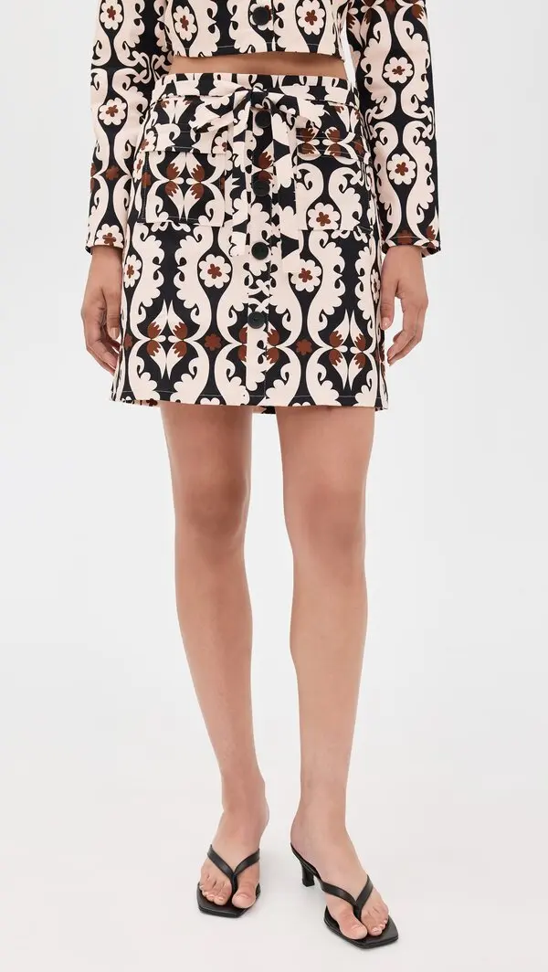 THE LULO PROJECT Mini Skirt With Decorative Buttons