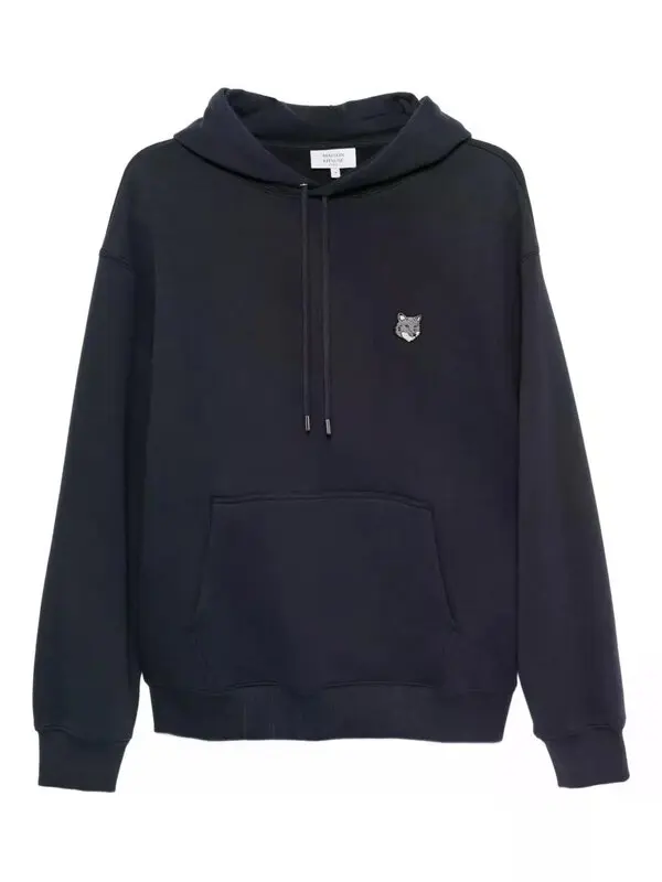 Maison Kitsuné Embroidered-logo Patch Hoodie