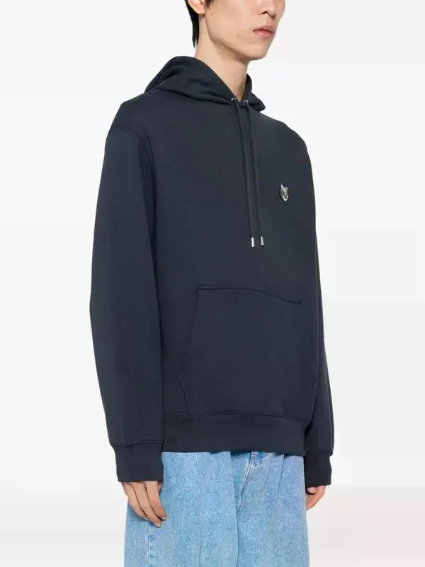 Maison Kitsuné Embroidered-logo Patch Hoodie