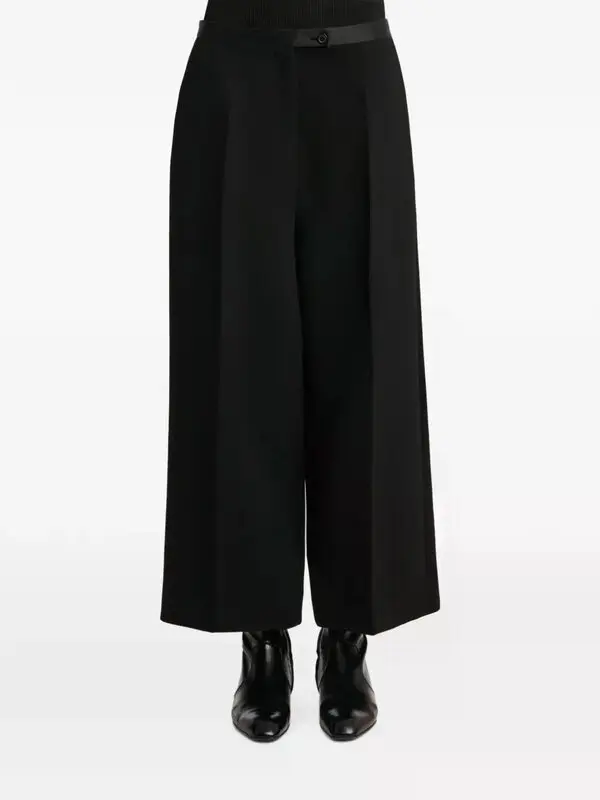 Khaite Wide-leg Cropped Trousers