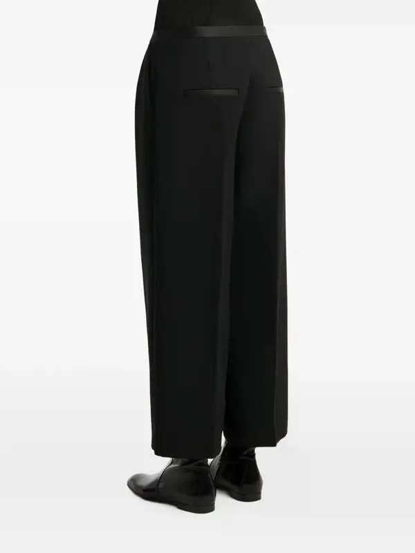 Khaite Wide-leg Cropped Trousers
