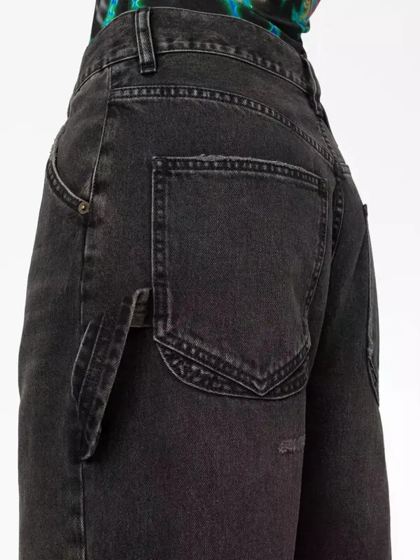 DARKPARK Wide-leg Carpenter Jeans - Black