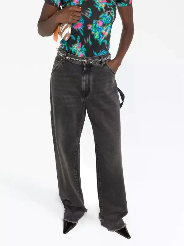 DARKPARK Wide-leg Carpenter Jeans - Black