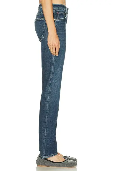 AGOLDE Low Rise Slim Jeans In Medium Wash - Slick