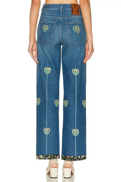 Valentino Garavani Embroidered Wide Leg