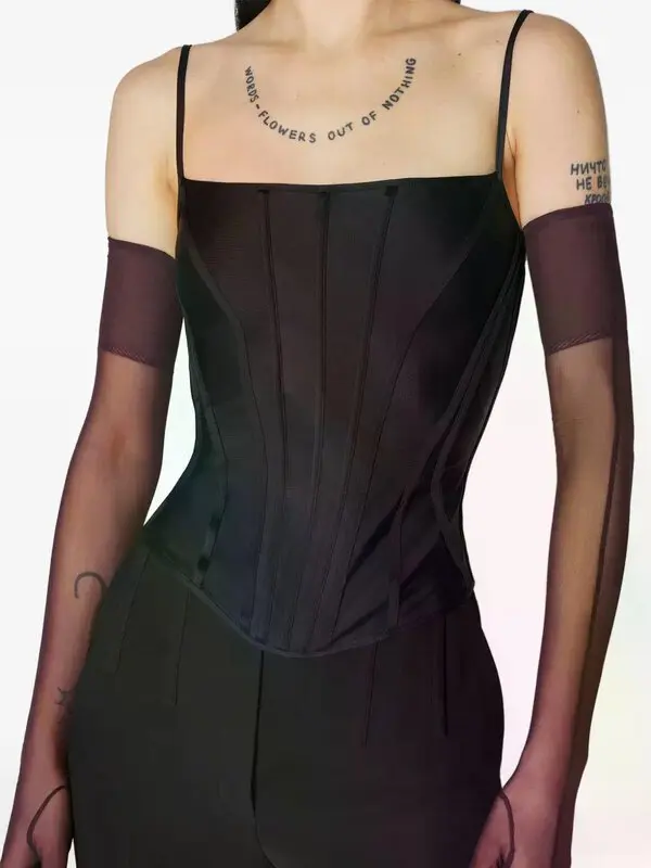 MUGLER Boned Bustier Top