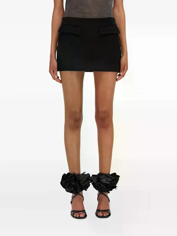 FERRAGAMO Flap-pocket Mini Skirt - Black
