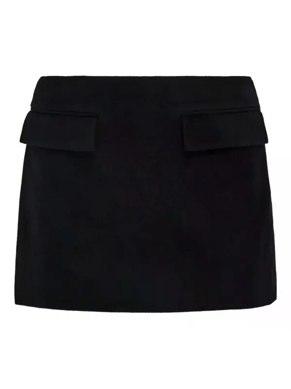 FERRAGAMO Flap-pocket Mini Skirt - Black