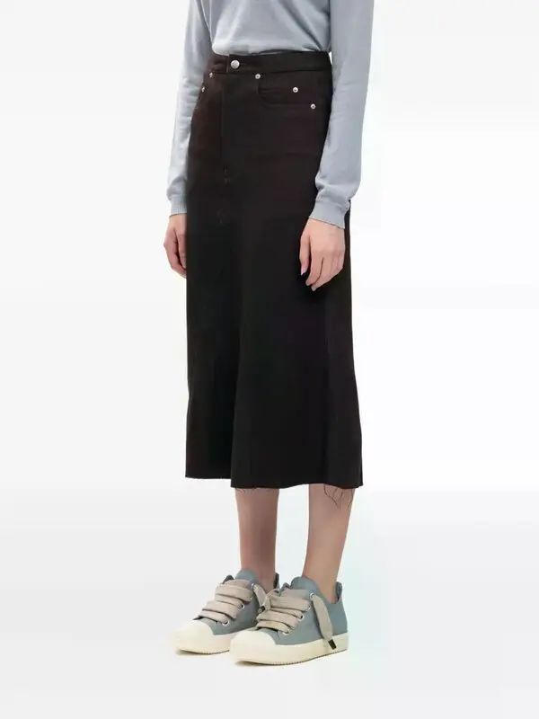 Rick Owens Godet Wool Skirt