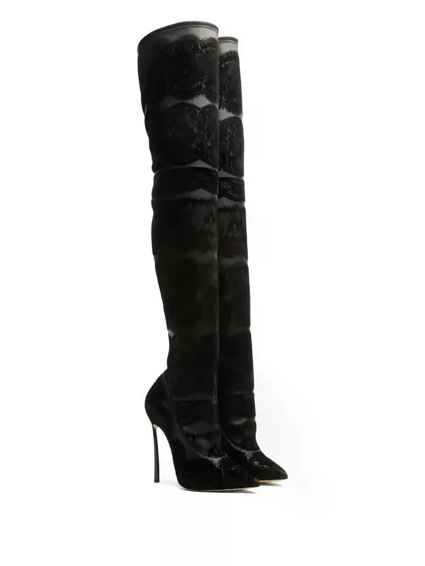 Casadei 120mm Lingerie Over-the-knee Boots