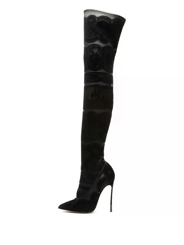 Casadei 120mm Lingerie Over-the-knee Boots