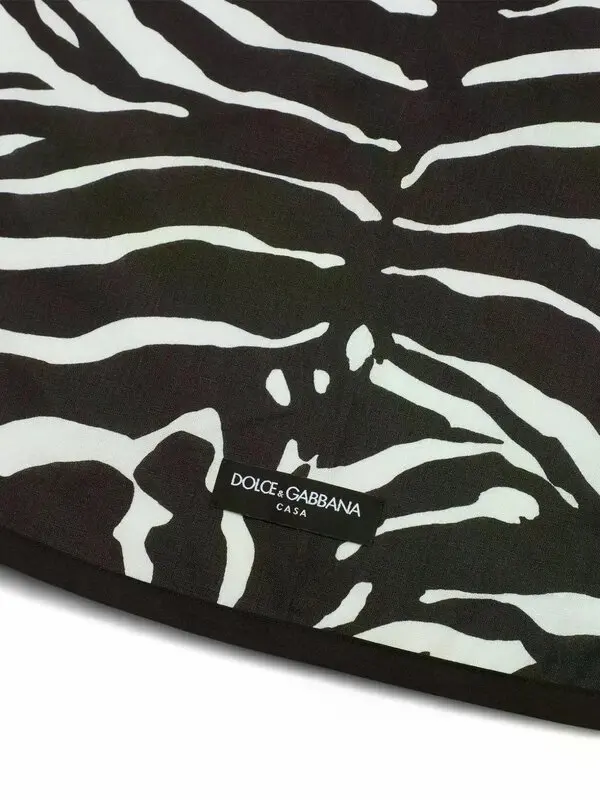 Dolce & Gabbana Zebra-print Round Tablecloth