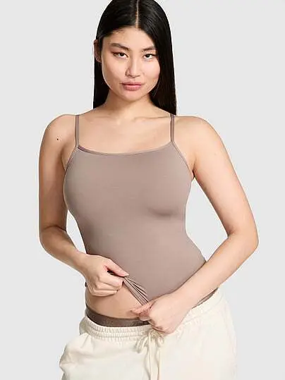 Pink Base Stretch™ Cami - Brown