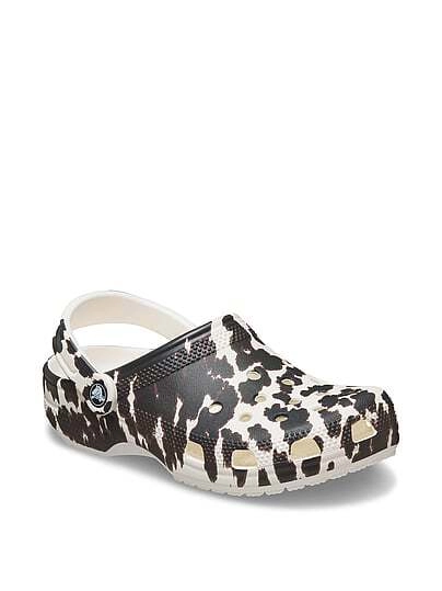 Pink Crocs Classic Leopard Clogs - Print
