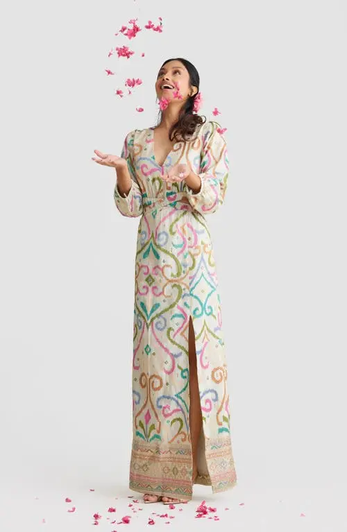 HOLICHIC Embellished Long Sleeve Maxi Dress