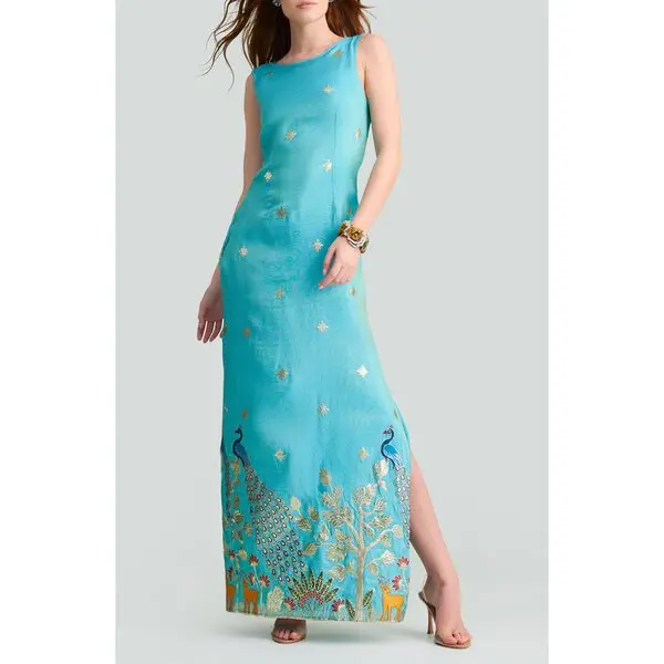 HOLICHIC Luna Embroidered Maxi Dress