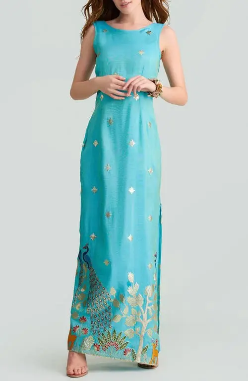 HOLICHIC Luna Embroidered Maxi Dress